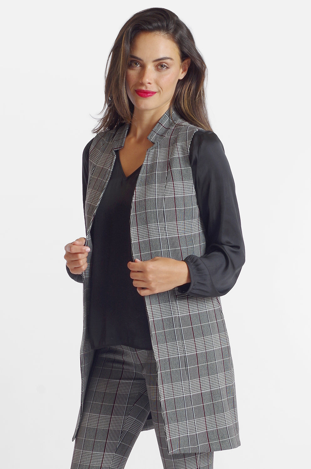 Angelina Vest - Sussex Plaid: FINAL SALE – Peace of Cloth